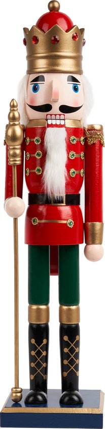 THE TWIDDLERS XL Houten Kerst Notenkraker Soldaat met Standaard, Groot ...
