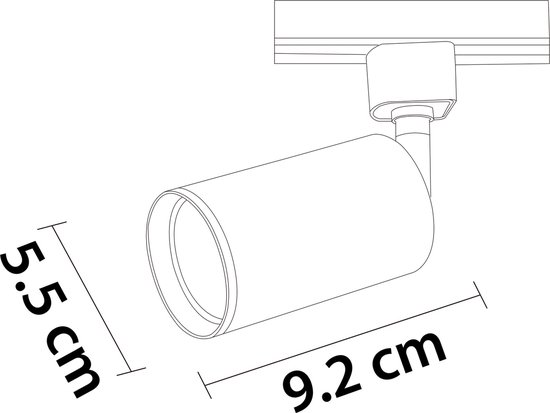 1 Fase Rail Verlichting Zwart - Complete Railset XL - 696cm Rails - 14x ...