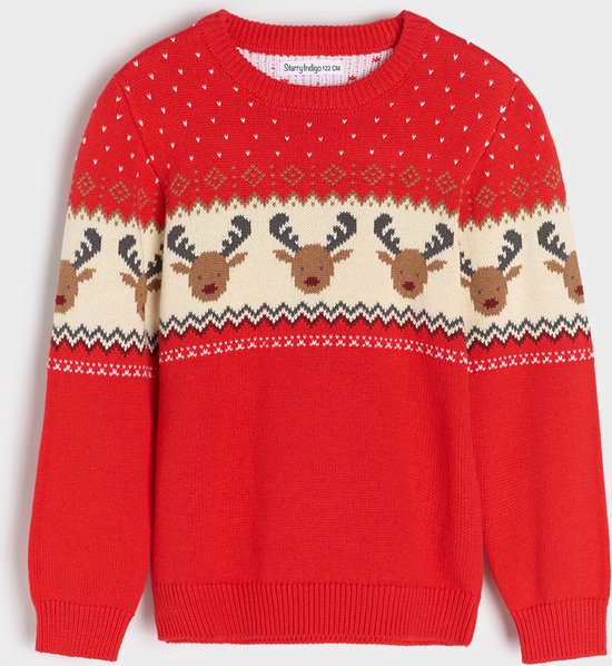 Kersttrui / foute kersttrui voor kinderen | Rendieren | Maat 134 | bol