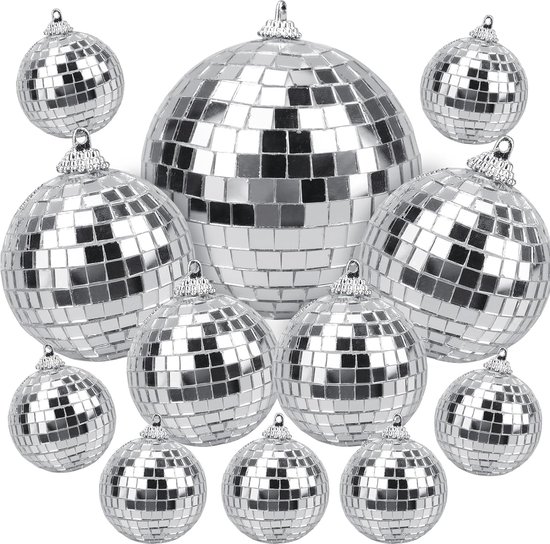 Spiegelballen Set van 12 - Mini Discobal Decoratie voor Feestjes ...