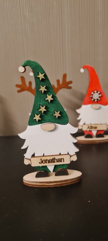 kerst gnomes plaatsnaam plaatjes - tafeldecoratie - plaatsnaam en ...