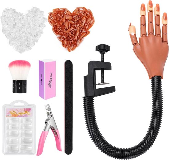 Manicure Set Flexibele Nail Hand Practice Model voor Nail Training ...