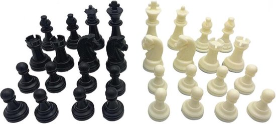 Complete Set Schaakstukken 32 Stuks Zonder Bord - Reserveschaken ...