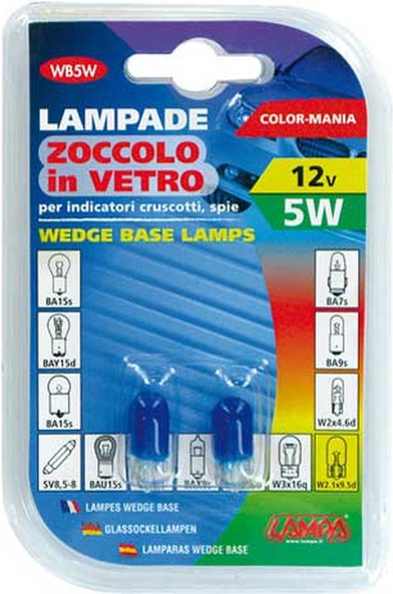 Wedge base lamp 12V 5W | bol