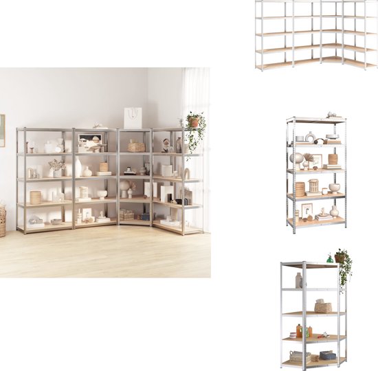 vidaXL Schap - Schappen - Opbergrek - Industriële Rekken - Opbergrekken ...