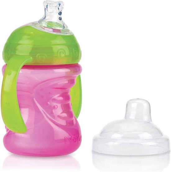 Lekvrije drinkbeker voor baby's - 240 ml - Roze | bol