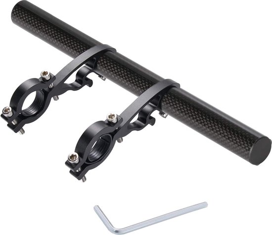 Fietsstuur Extender 25 cm - Koolstofvezel Fietsstuur Uitbreidingsstang ...