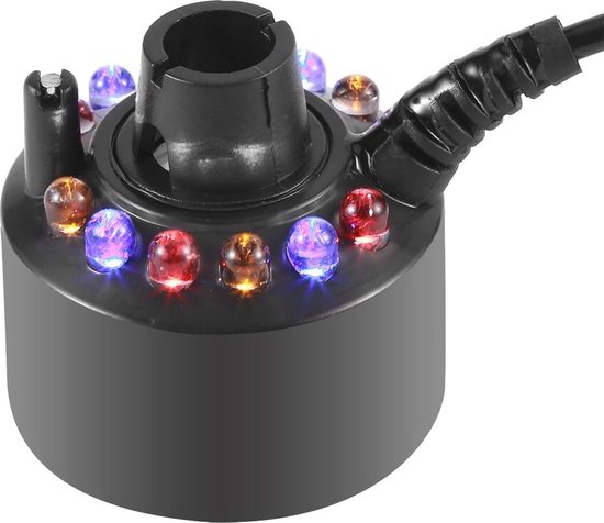 Water Mist Maker voor Indoor Fontijn en Pool met 12 Kleurrijke LED's | bol