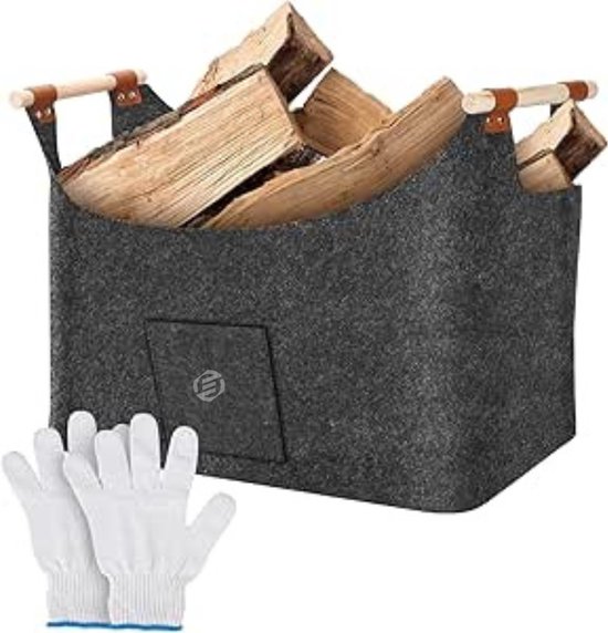 Equivera houtmand haardhout - houtmand - houtmand voor binnen ...