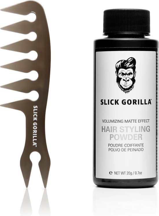 Slick Gorilla Hair Styling Powder 20 gr. + Texture Comb | bol