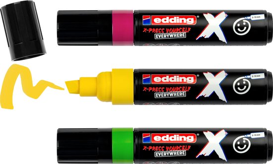 edding 6900 X multimarker - set van 3 geel, licht groen, rood-violet ...