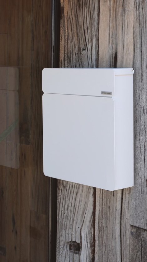 SPINDER DESIGN INBOX Brievenbus - Wit | bol