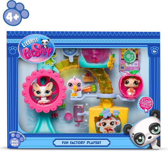 Bandai: Littlest Pet Shop - Fun Time Speelsetfiguur - Roze | bol