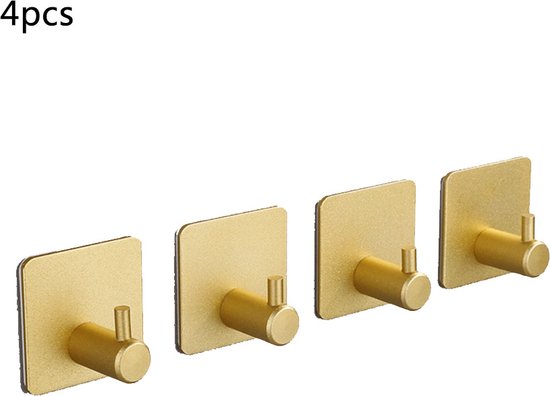 4-pack wandhaken, zware，handdoekhaken voor badkamer en keuken, aan de ...