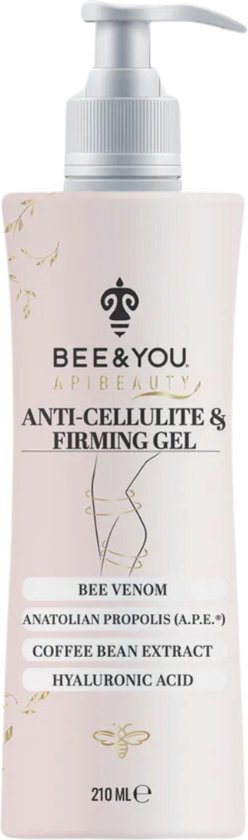 BEE&YOU Anti Celulite Gel - Bijengif+ Propolis + Koffieboon extract + Hyaluronzuur -... | bol