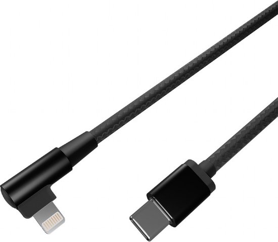 Cable Expert Haakse 8-pins laad- & datakabel, 0.2 m, zwart voor gimbals ...