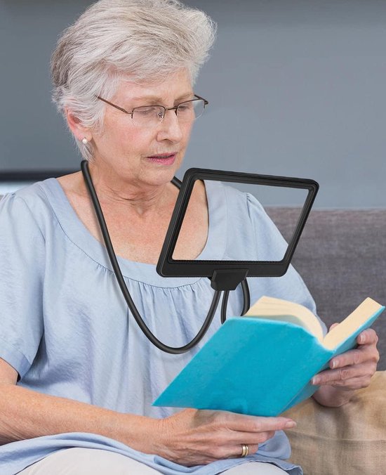 Handsfree vergrootglas - hangende nek flexibele zwanenhals - volledige ...