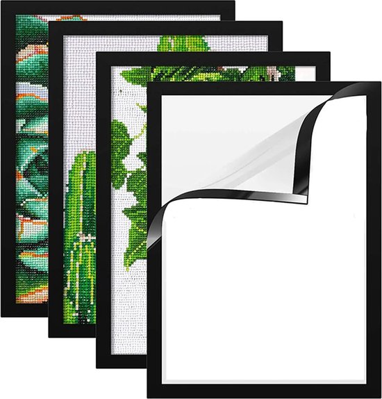 Consumerce® Magnetische Insteekhoezen Transparant A4 – 4 Stuks ...