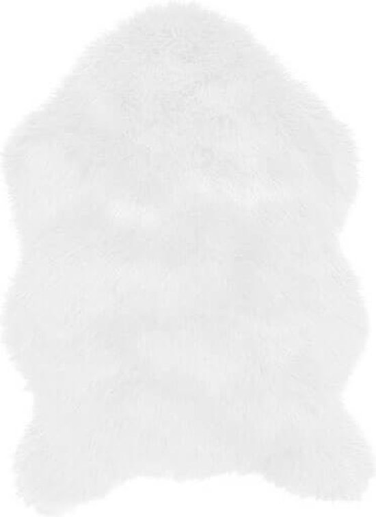 Fluffy Tapijt 60x90 cm - Wit - EXTRA Zacht - Vloerkleed - Tapijten ...