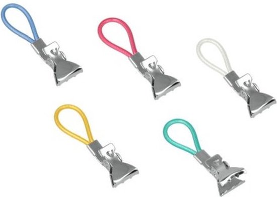 Metaltex - Knijpers Voor Vaatdoek - Set van 5 - Meerdere kleuren | bol