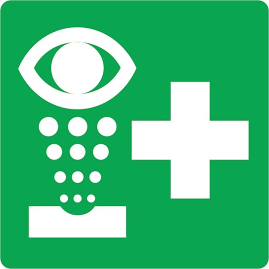 oogspoelstation sticker - Stickers - Sticker voor een oogspoelstation ...