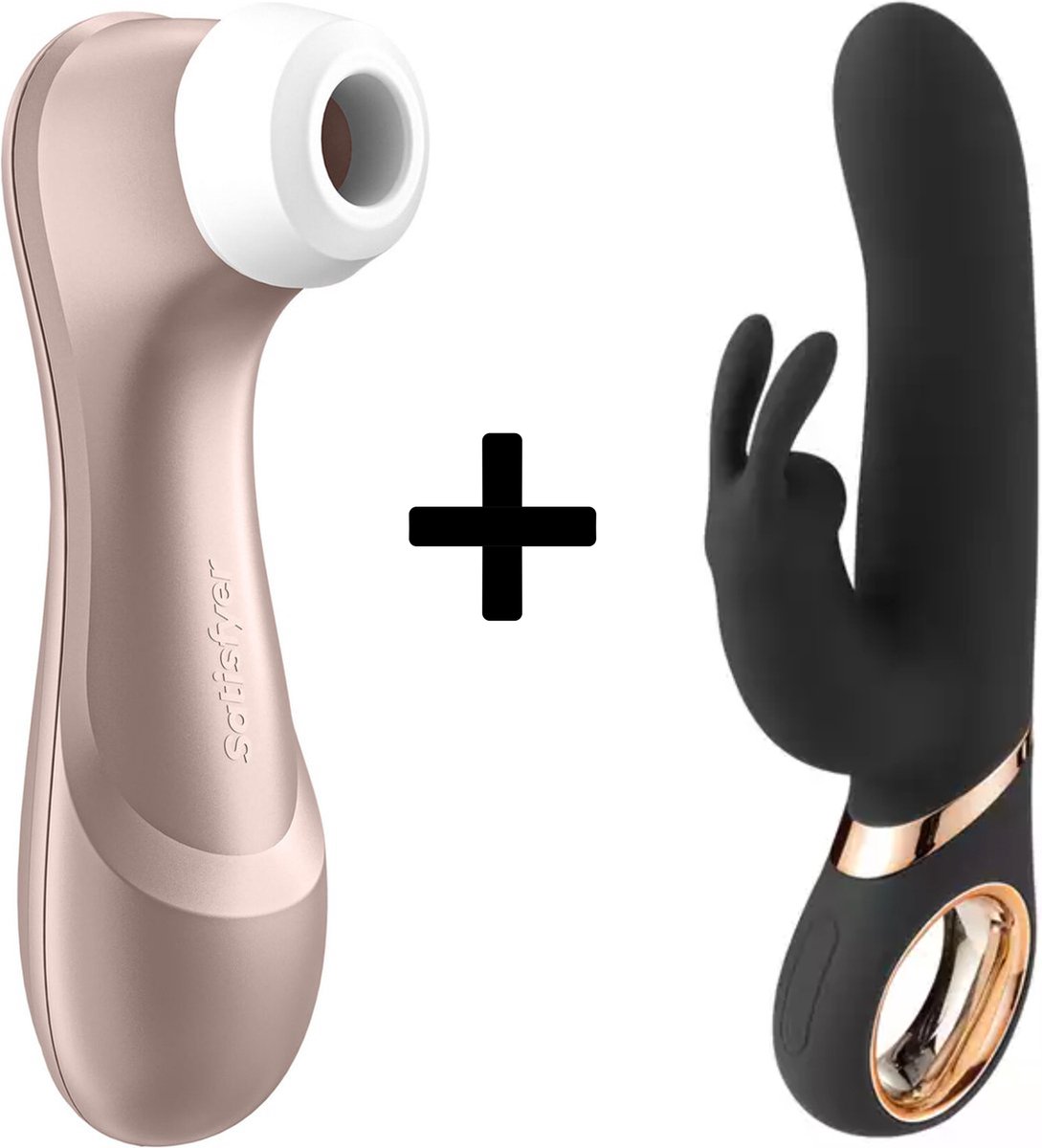 Satisfyer Pro 2 Luchtdruk Vibrator met Luxe Vibrator - Combinatie ...
