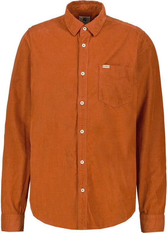 GARCIA Heren Overhemd Oranje - Maat L | bol.com