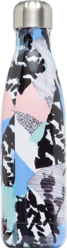 Pastel Abstract - Drinkfles - RVS drinkfles - waterfles - RVS waterfles ...