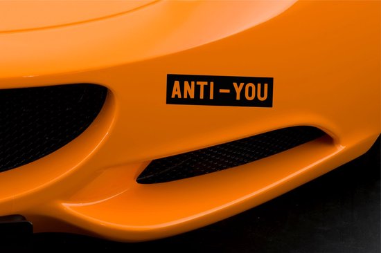 Bumpersticker - Anti-You - 17x5 - Zwart | bol