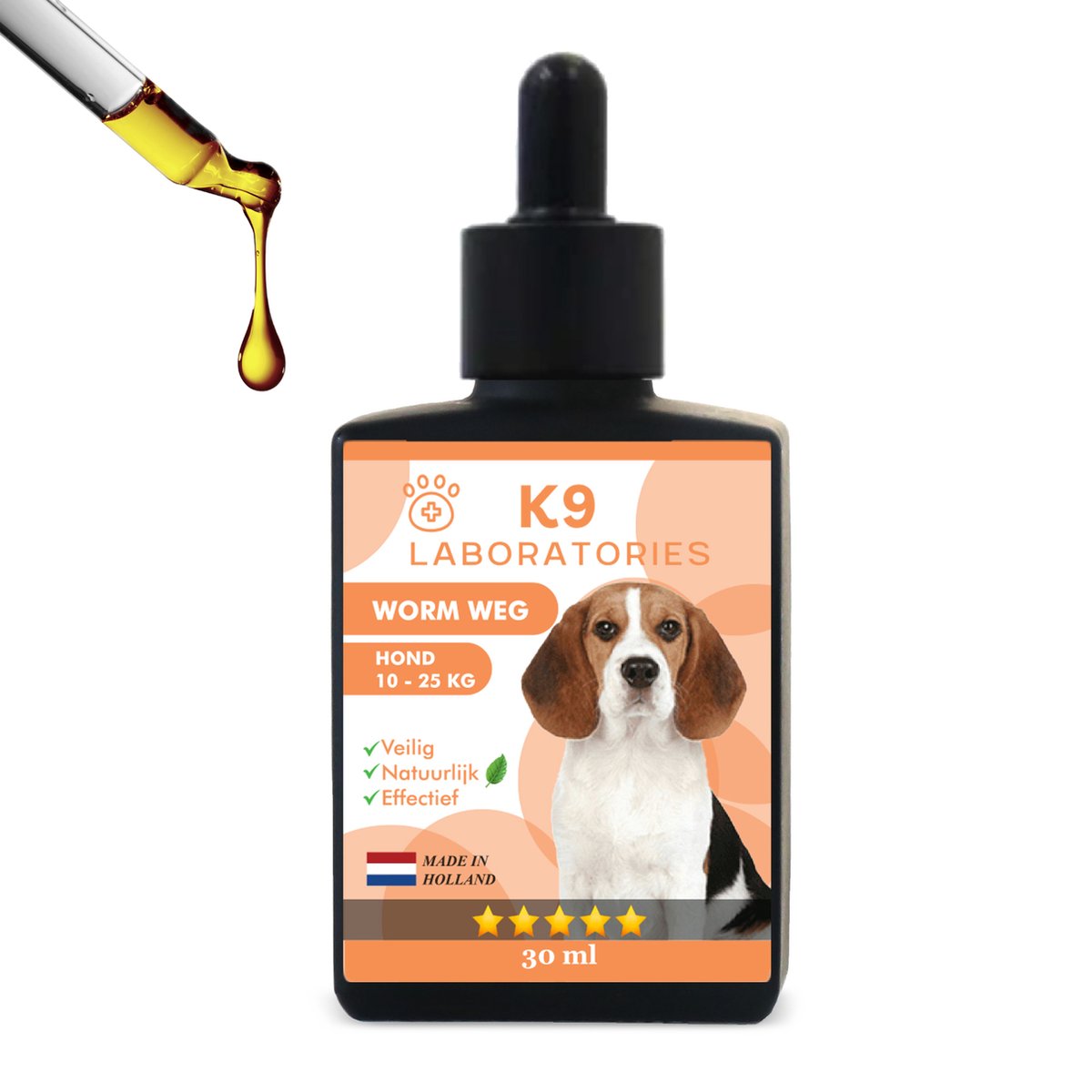K9 Laboratories Ontworming hond - voor honden van 10-25 kg - 30 ml ...