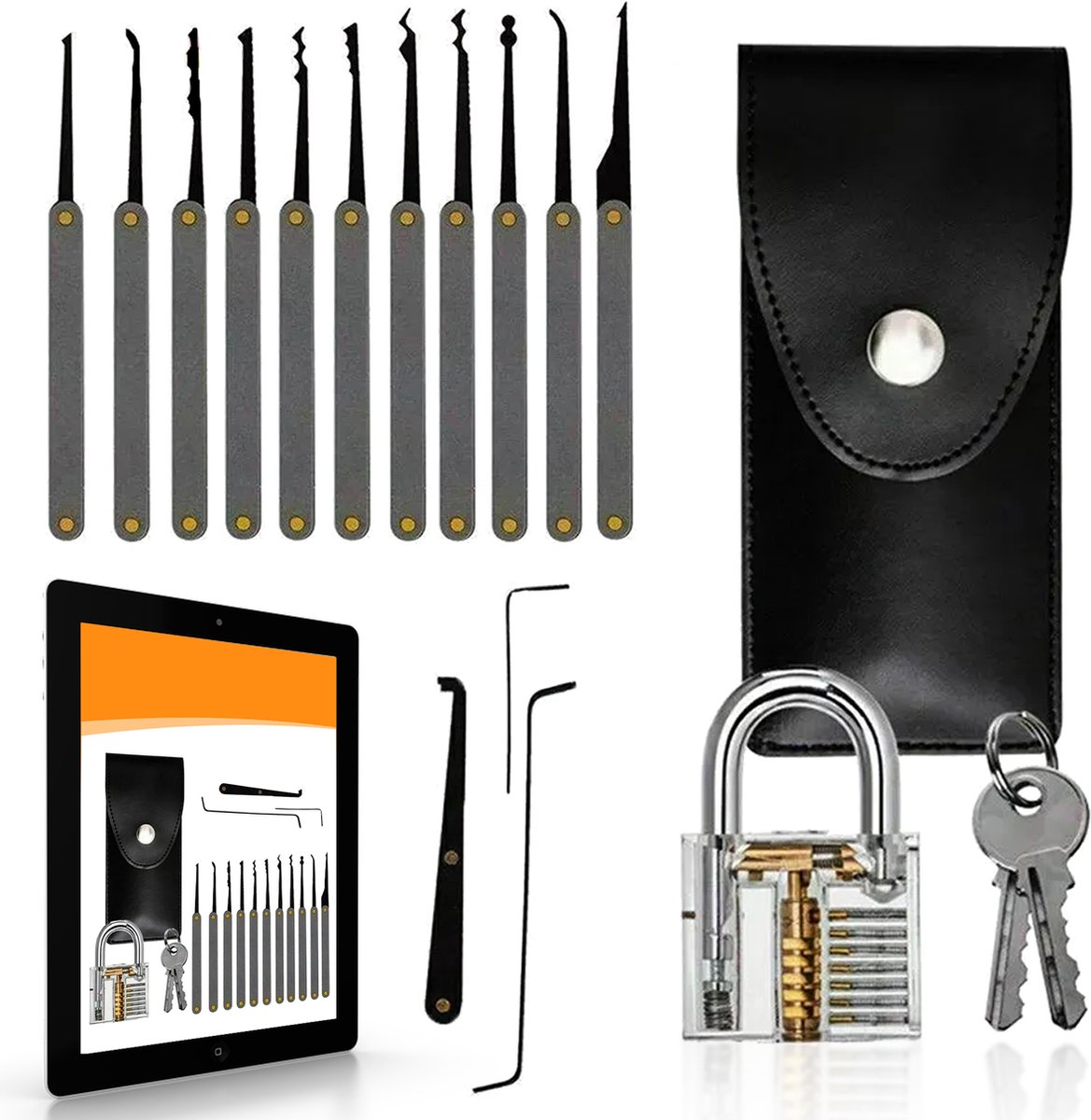Lockpick set Beginners inclusief e-Book – Lockpickingset met ...