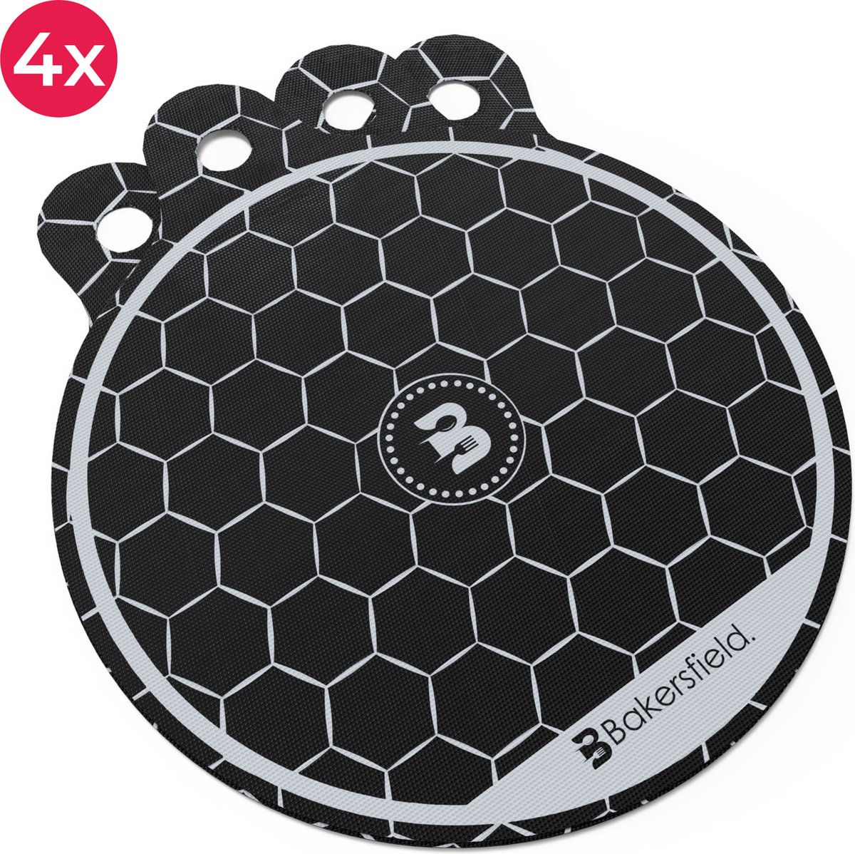 Bakersfield® 4x Inductie beschermingsmatten - inductie mat ...