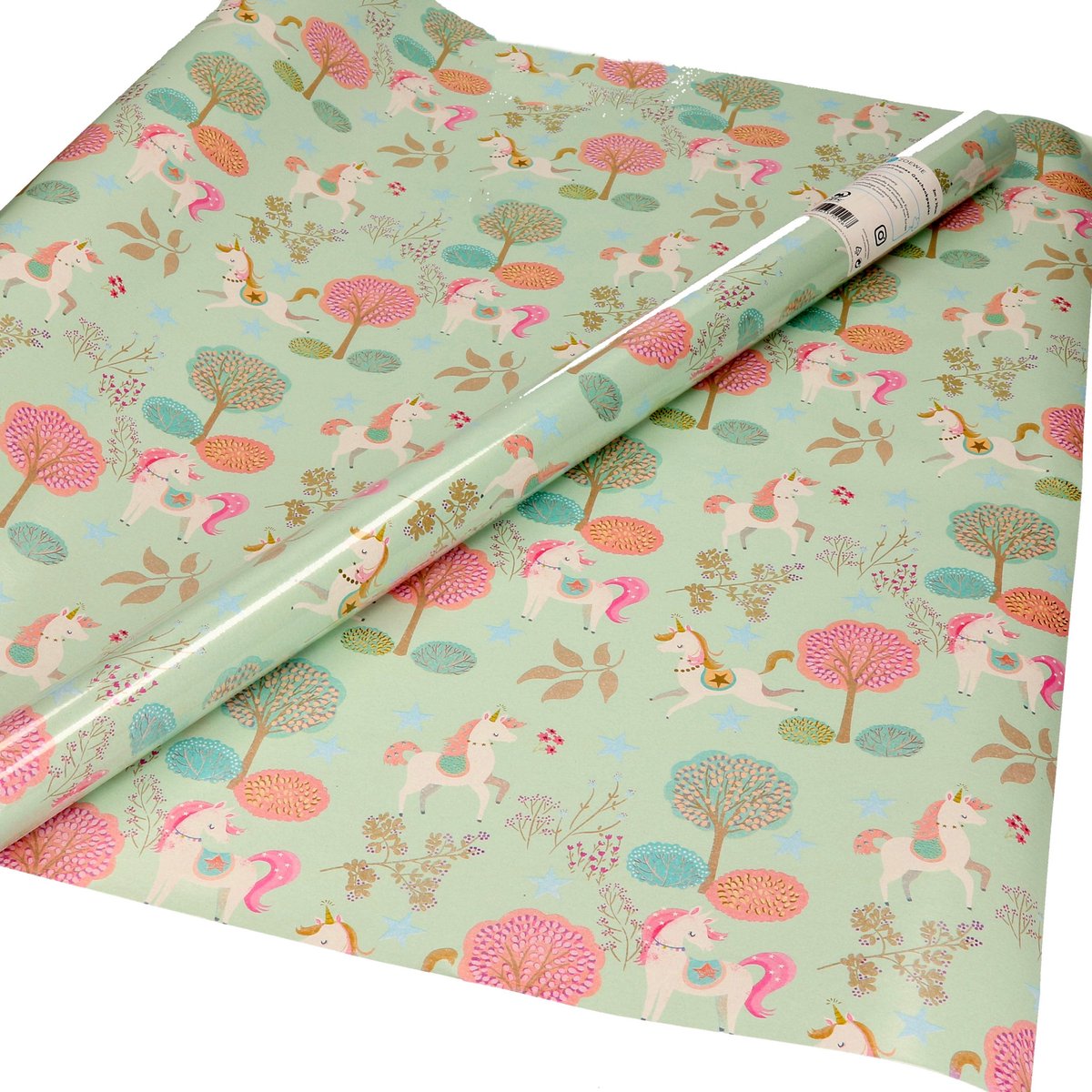 2x Inpakpapier / cadeaupapier gekleurd met paardjes thema 200 x 70 ...