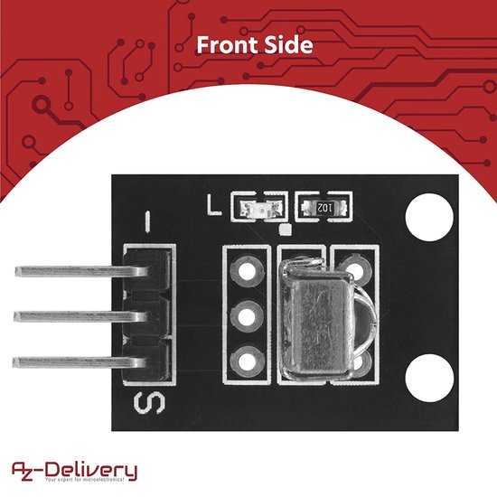 AZDelivery 3 x KY-022 Instellen IR ontvanger Infrarood Ontvanger ...