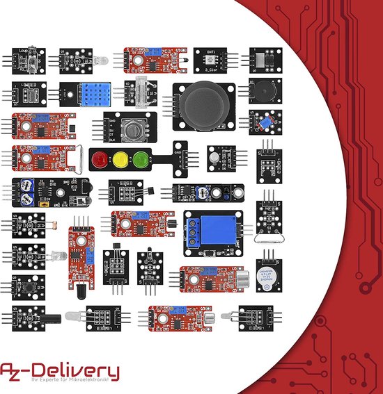 AZDelivery 3 x 35 in 1 Microcontroller Sensorenki Module Kit en ...