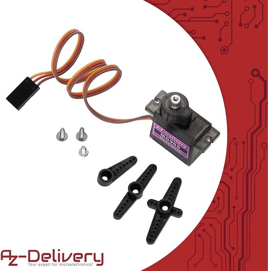 AZDelivery Servo MG90S Micro Servo Motor Compatibel met Arduino ...