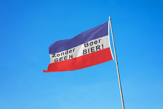 Boeren vlag | Zonder boer geen bier | 150 x 100 cm | Vlag met Koord en ...