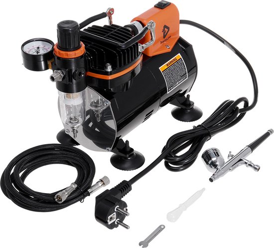 Doersupp Draagbare Compressor - 122W - 3 Bar - Olievrij - 20-23L/min ...