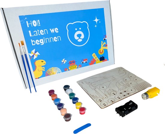 Frabble - Houten Bouwpakket Helikopter Op Zonne-Energie - Vanaf 6 Jaar ...