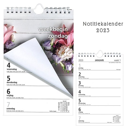 Weekkalender 2023 met Spiraal nr.1 (14cmx21cm) | bol.com