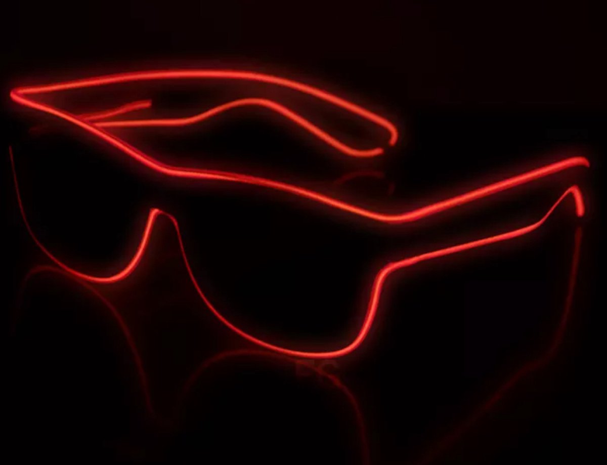 LED Rave Bril - Rood | bol