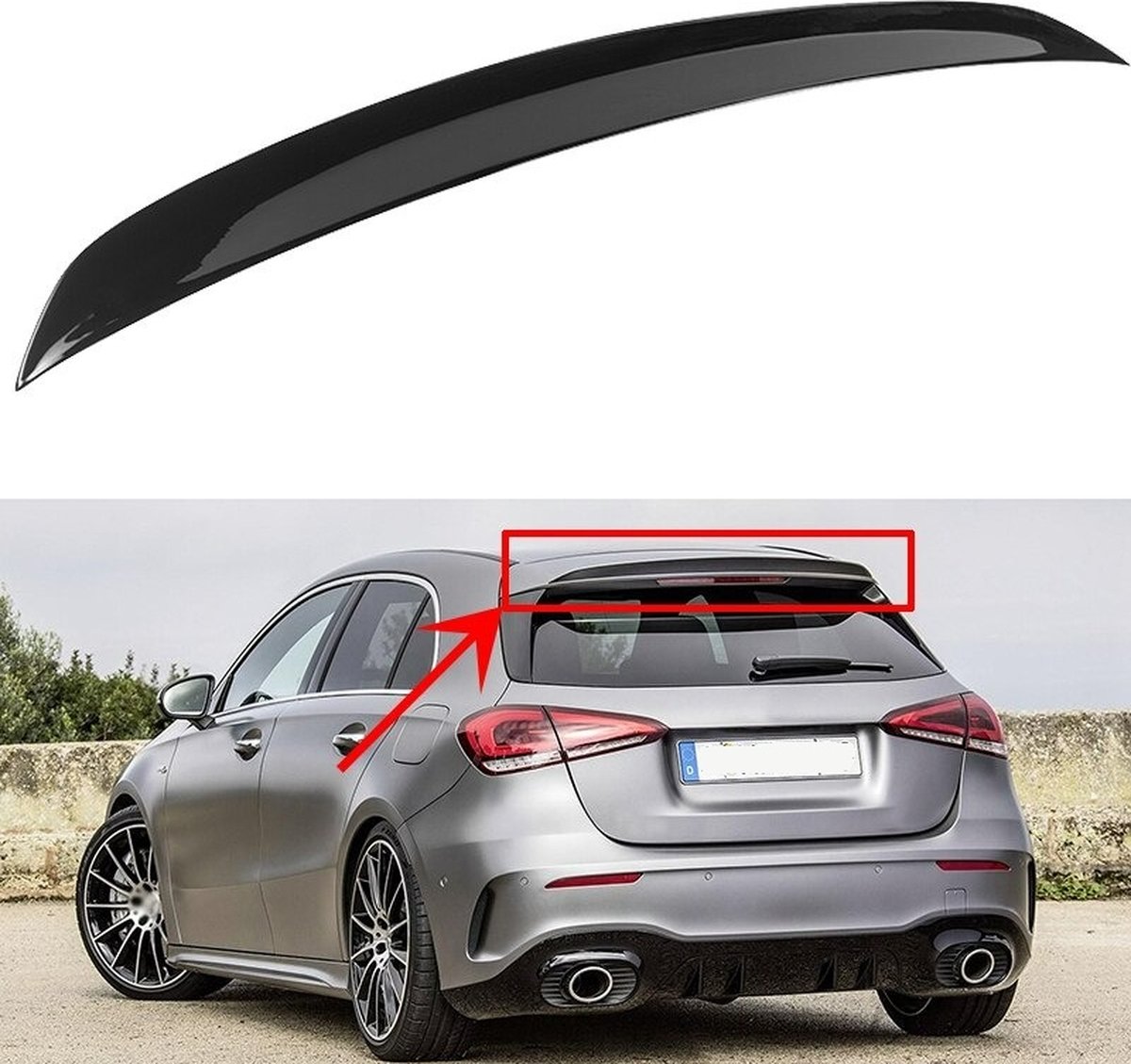 Mercedes A Klasse W177 Spoiler Extention Achterklep Lip A180 A160 A200 ...