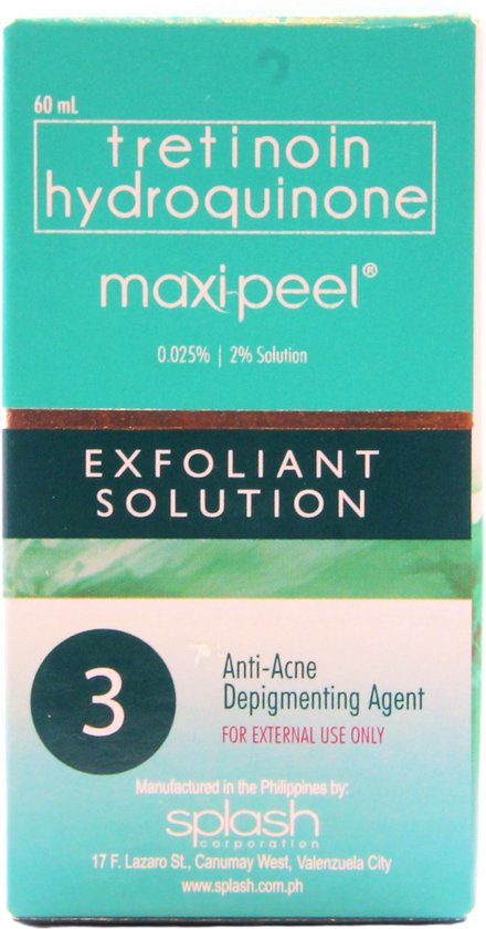 Maxi-Peel Tretinoin hydroquinone exfoliant solution | bol.com