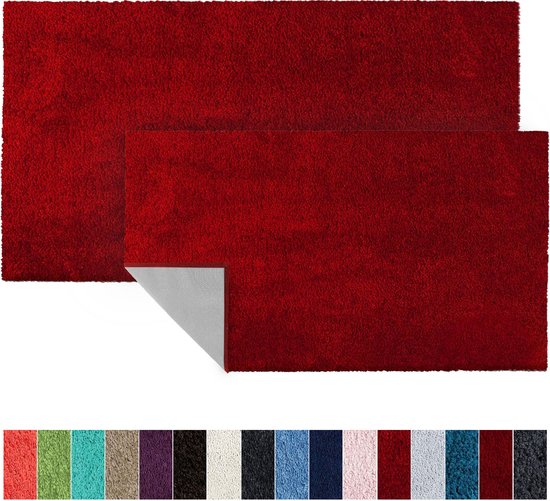 SKY Badmat - Sky Soft - Douchemat - Anti-Slip - Rood - 50 x 80 cm | bol.com