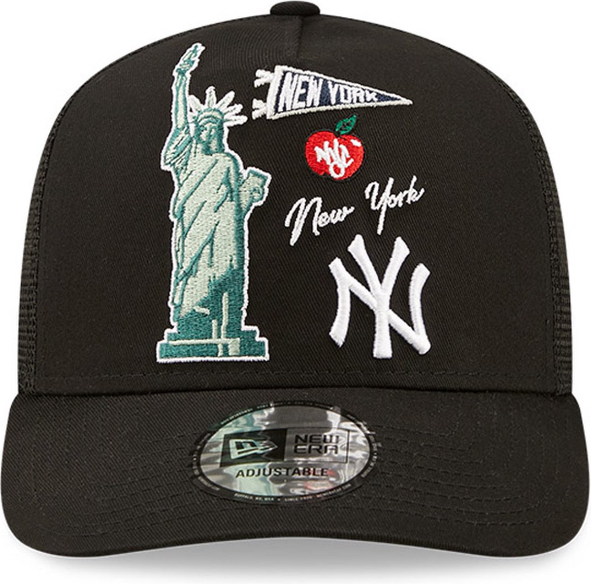 New York Yankees City Graphic Black A-Frame Trucker Cap | bol.com