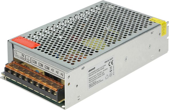 Open frame power supply unit 250W, 12V, IP20 equipped with short ...