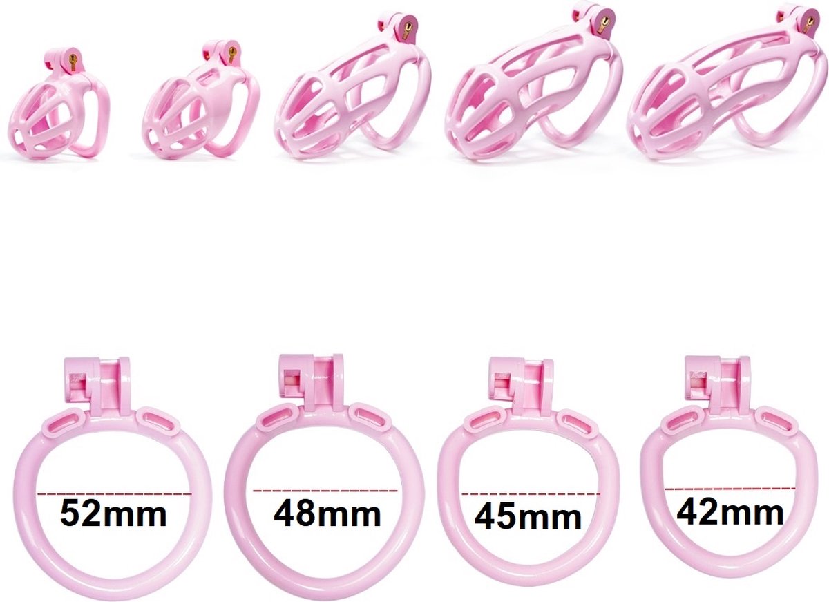 SissyMarket - Feminizer V2 - Claw editie - LARGE - Roze - Peniskooi ...