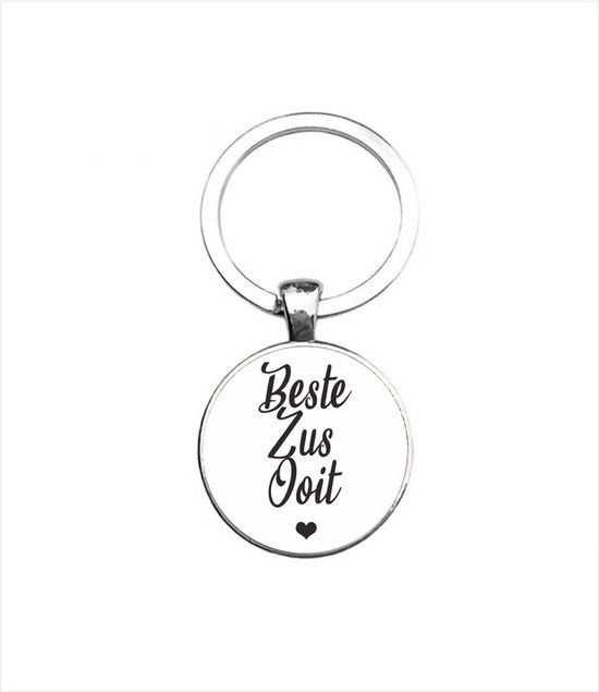 Sleutelhanger Glas - Beste Zus ooit | bol