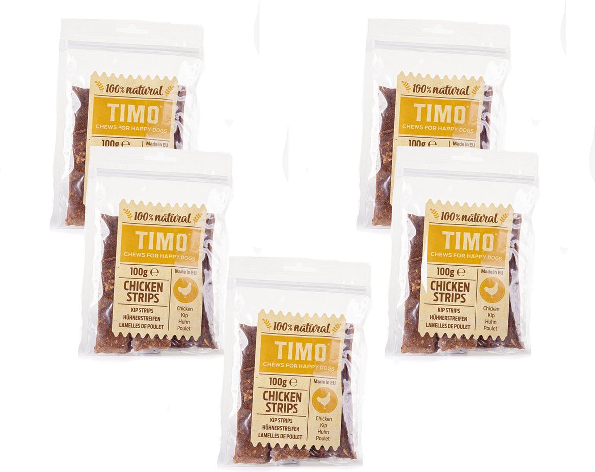 Timo Strips 100 g - Snacks pour chiens - 5 x Kip | bol.com