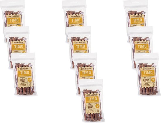 Timo Sticks 100 g - Hondensnacks - 10 x Kip | bol